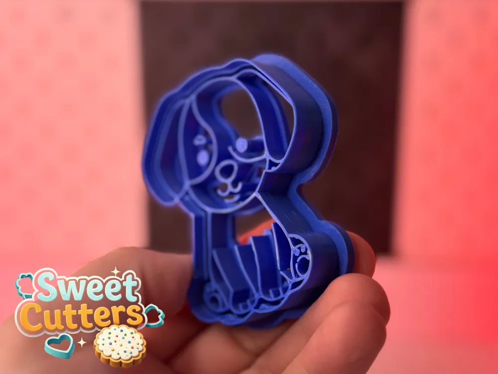 Dog Cookie Cutter – Cute Dog Shape (No Supports) - Free 3D Print Model ...