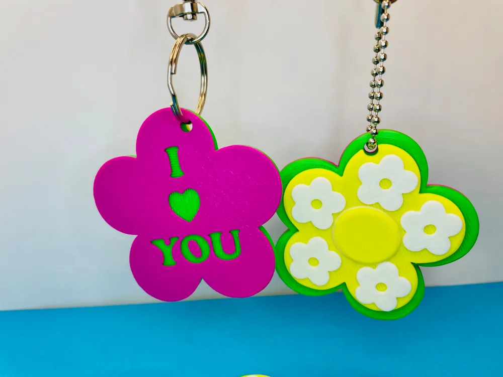Daisy Keychain Customizable by FunFam3D - MakerWorld