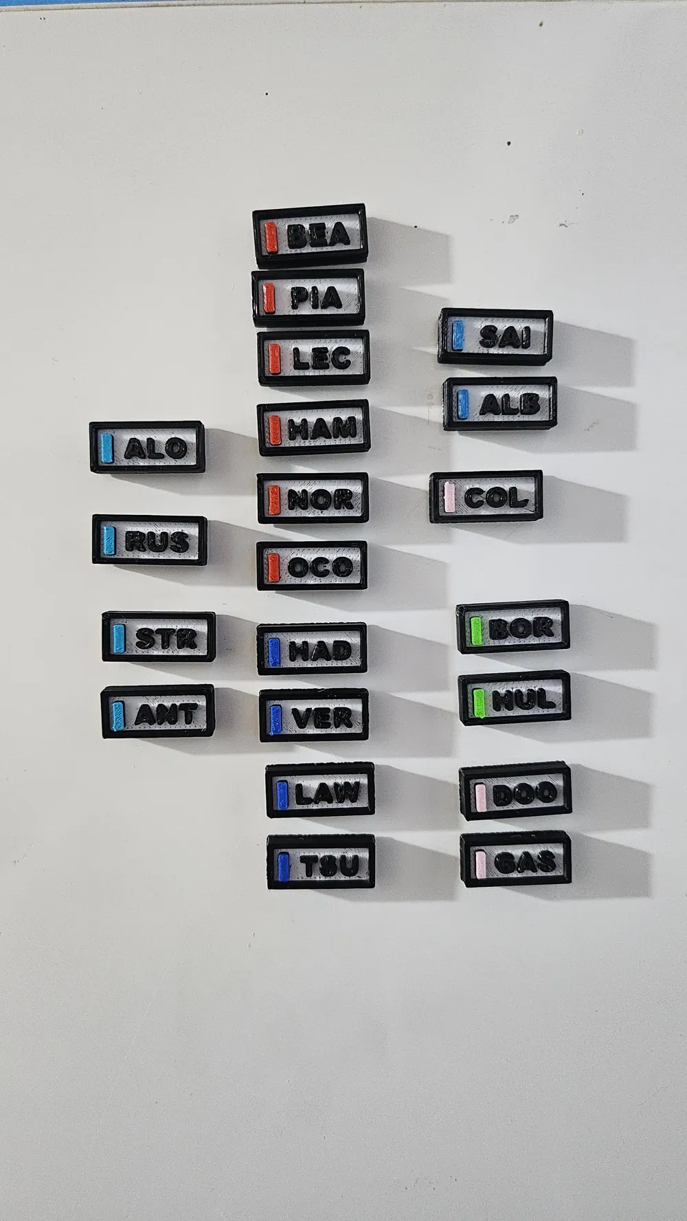 F1 Driver Names 25-26 Season by Infernimus MakerWorld: Download Free 3D ...