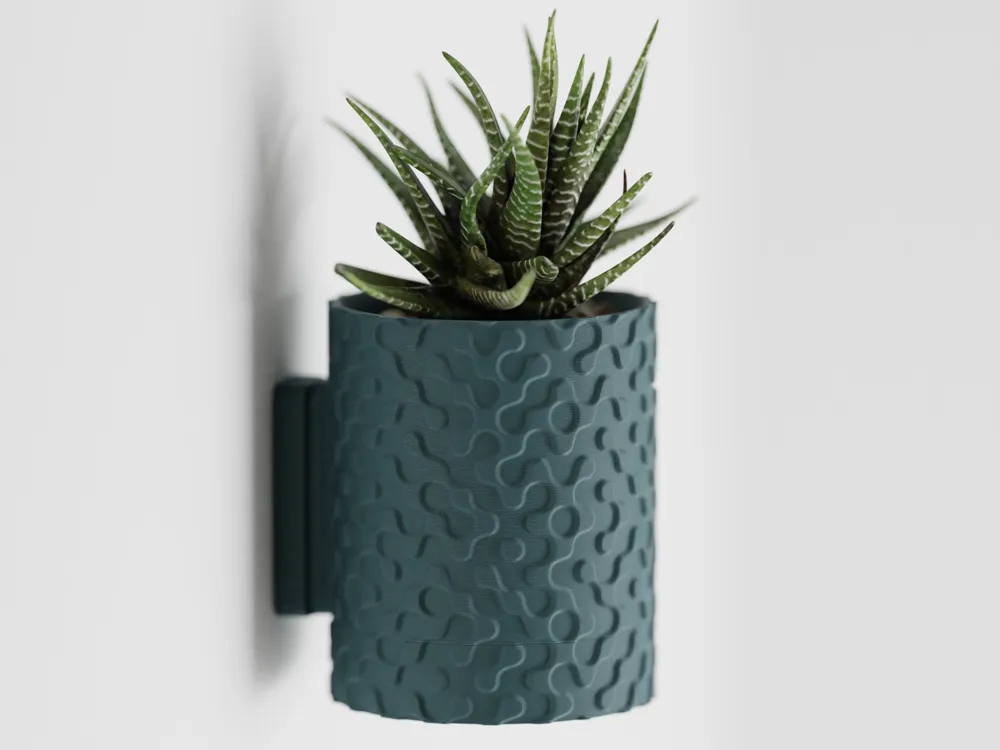 Plant Pot Geo Wall Mount Drip Tray by HpInvent MakerWorld: Download ...