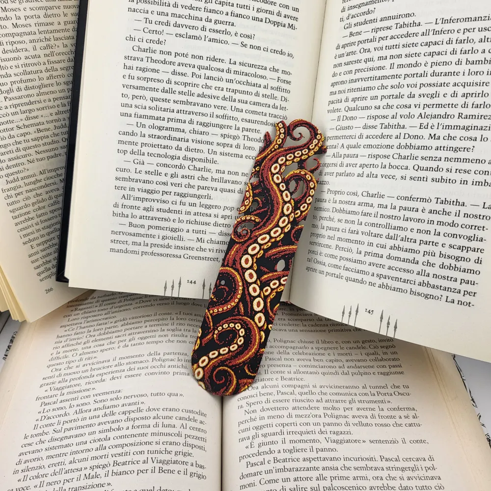 Octopus Bookmark Tentacle Book Marker Book Decor - Free 3D Print Model ...