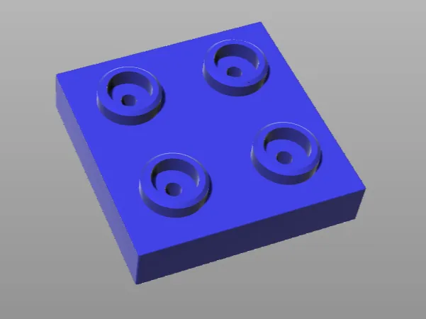 Pièce de base : B-022-A 2x2 tuile technologique standard - Modèle d ...