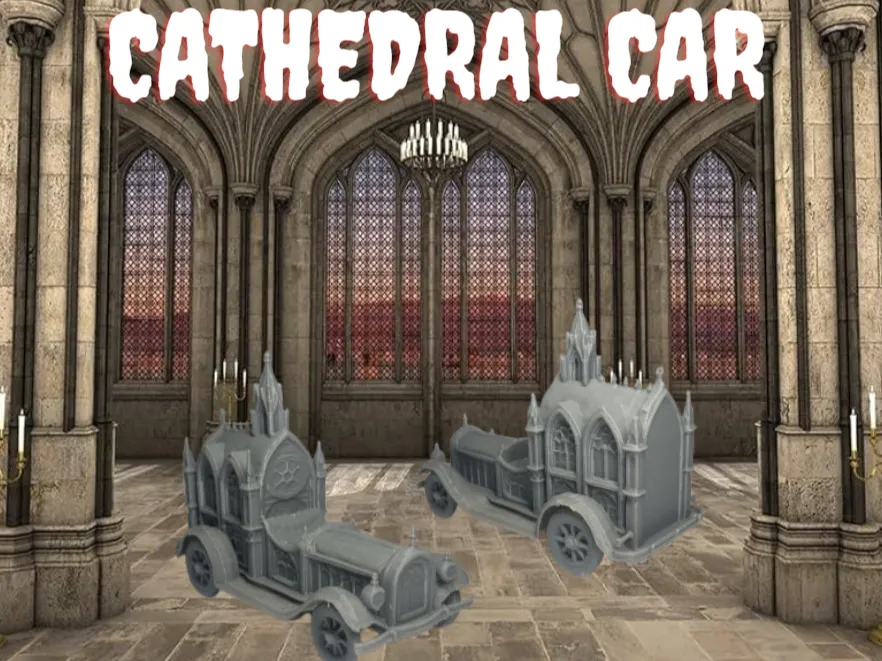 (CARthedral) Cathedral Car - Free 3D Print Model - MakerWorld