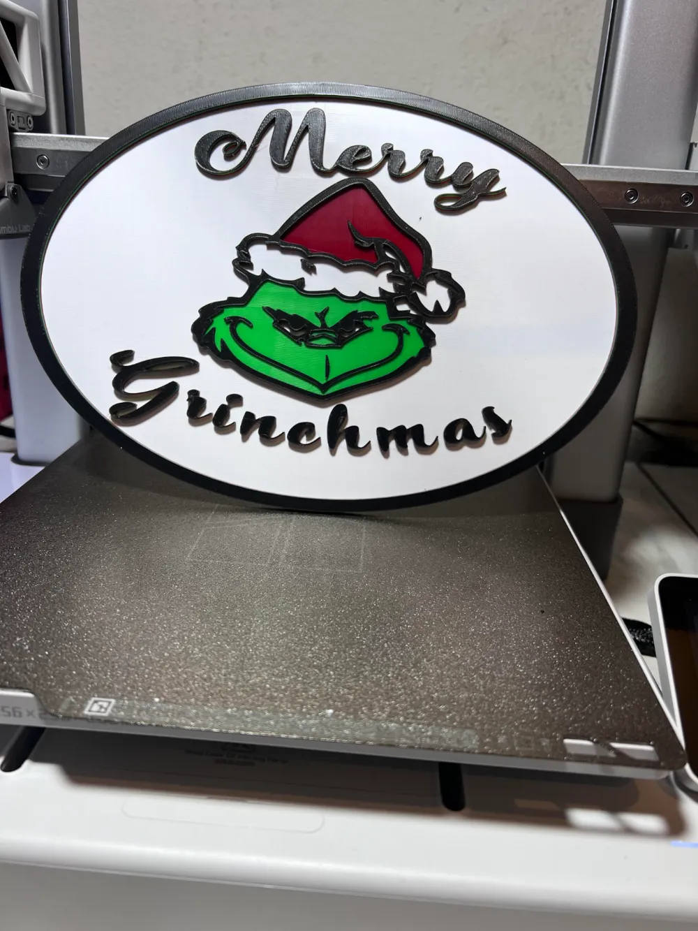 Merry Grinchmas Holiday Sign by Pixleit3d - MakerWorld