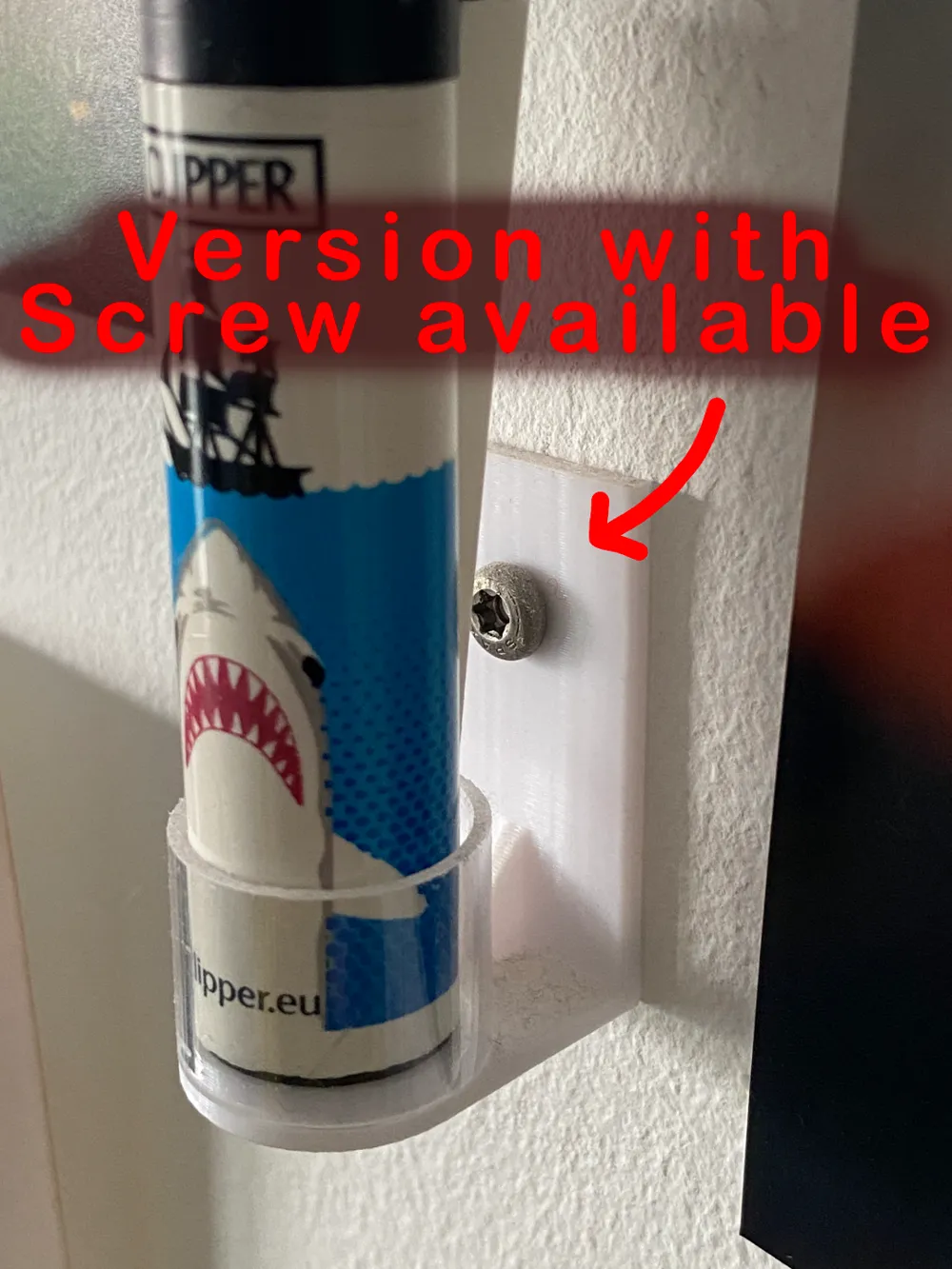 Clipper Lighter Wall Shelf Version 2 by Dirk - MakerWorld