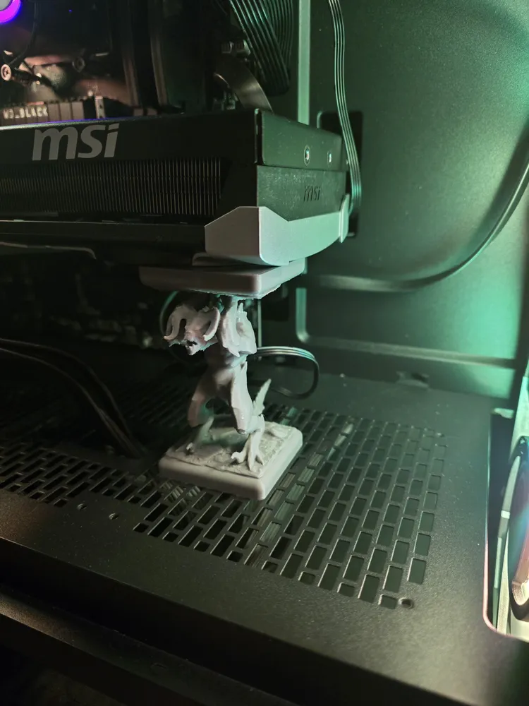 Fallout Deathclaw GPU Support - Free 3D Print Model - MakerWorld