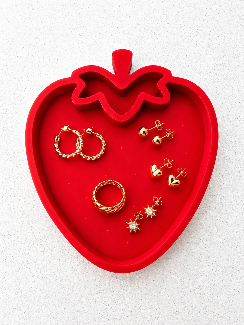 Strawberry Jewelry Tray | Cute Coquette Organizer - Free 3D Print Model ...