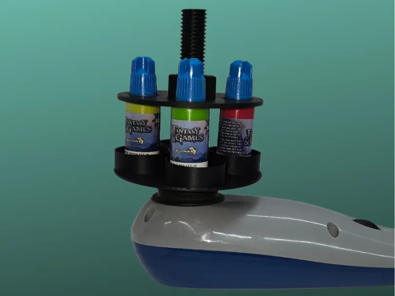 Percussive Model Paint Mixer by Mike - MakerWorld