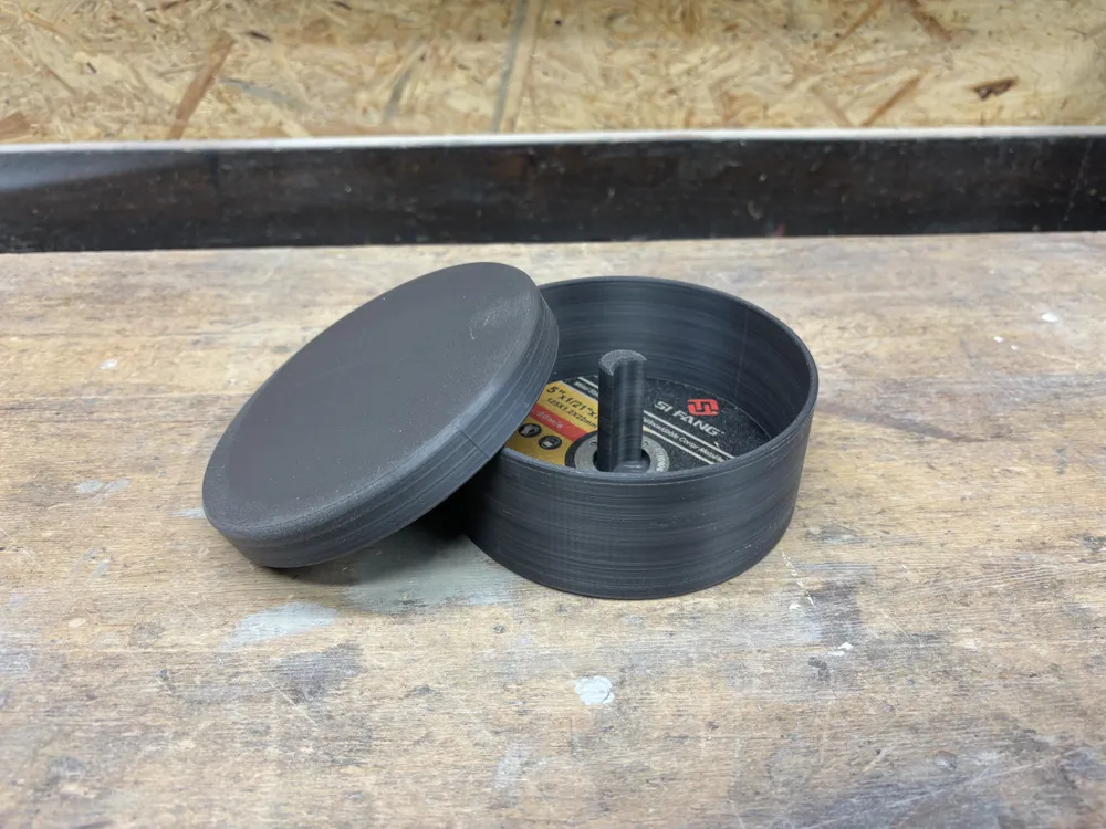 Angle grinder disc storage box by SIV MakerWorld: Download Free 3D Models
