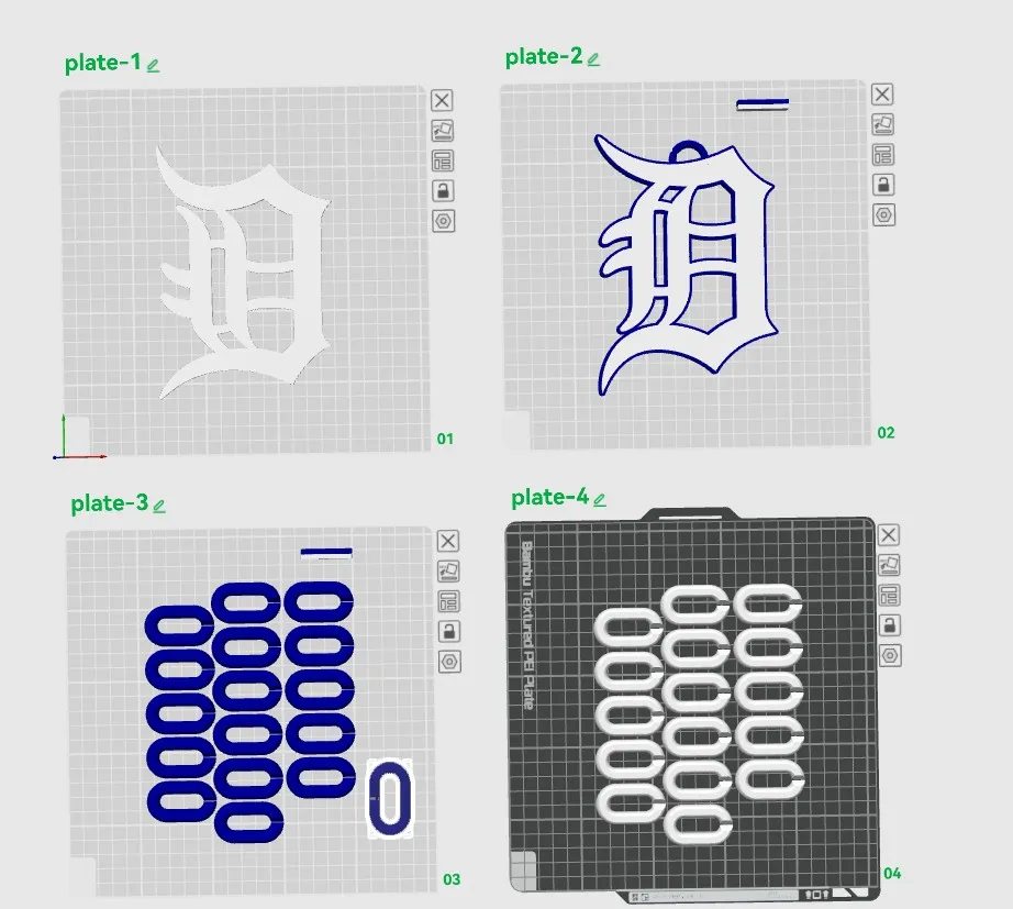 Detroit Old English D - Free 3D Print Model - MakerWorld