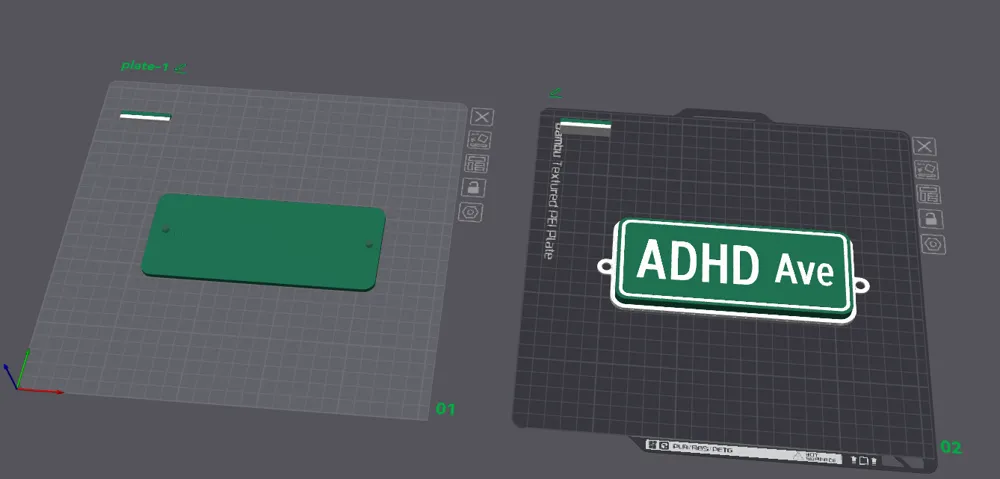 ADHD Ave gate sign by Fatalchaos25 MakerWorld: Download Free 3D Models