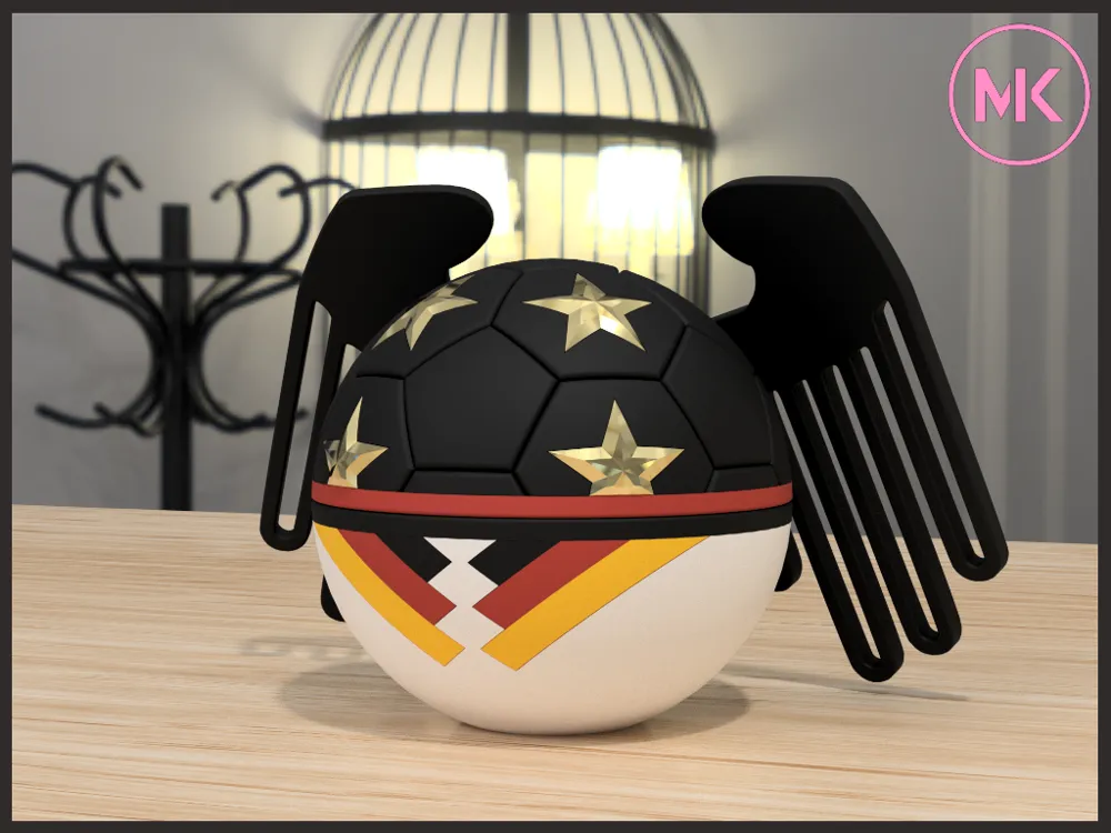Football Ball – German National Team - Free 3D Print Model - MakerWorld