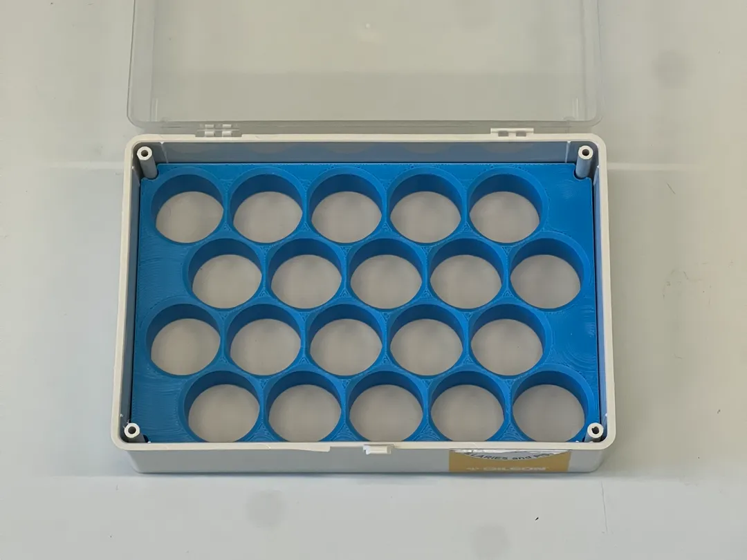 Sample Vial Holder for Gilson Pipette Tip Box by Timber MakerWorld ...