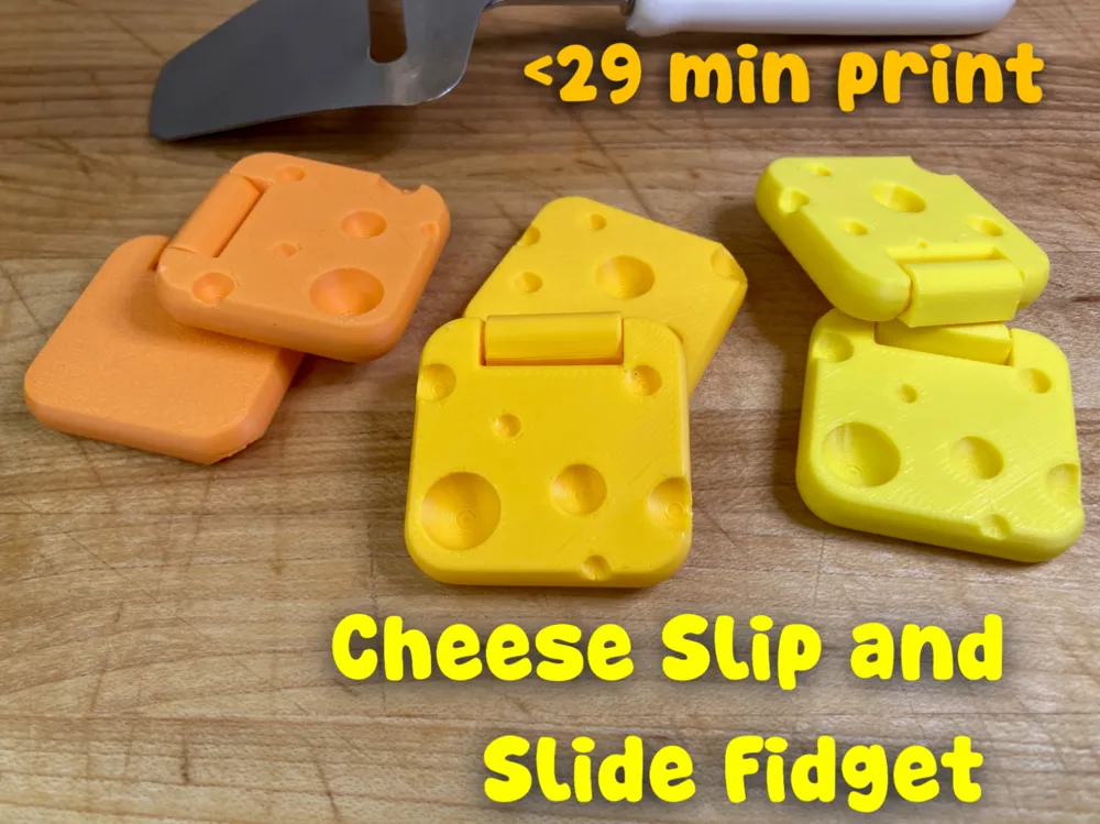 Cheese Slip and Slide Fidget Toy