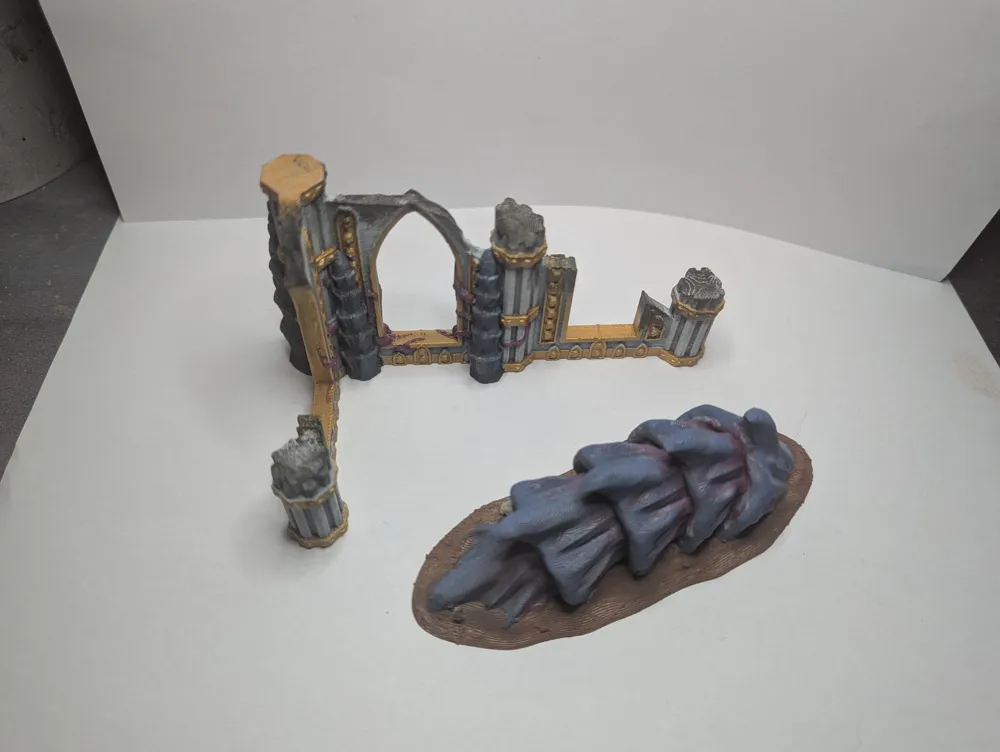 L Shaped Ruins and Alien Barrier - Alien Ruins - Free 3D Print Model ...