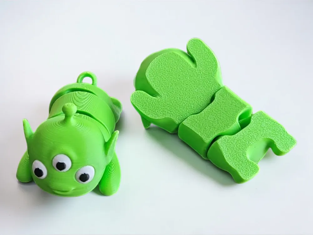 Flexi Toy Story Alien & Keychain - Free 3D Print Model - MakerWorld