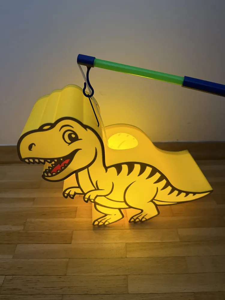 Kids Dino Lantern by LBM1929 MakerWorld: Download Free 3D Models