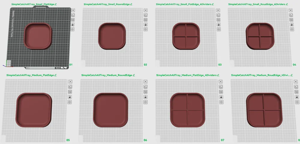 Simple Catch All Trays - Free 3D Print Model - MakerWorld