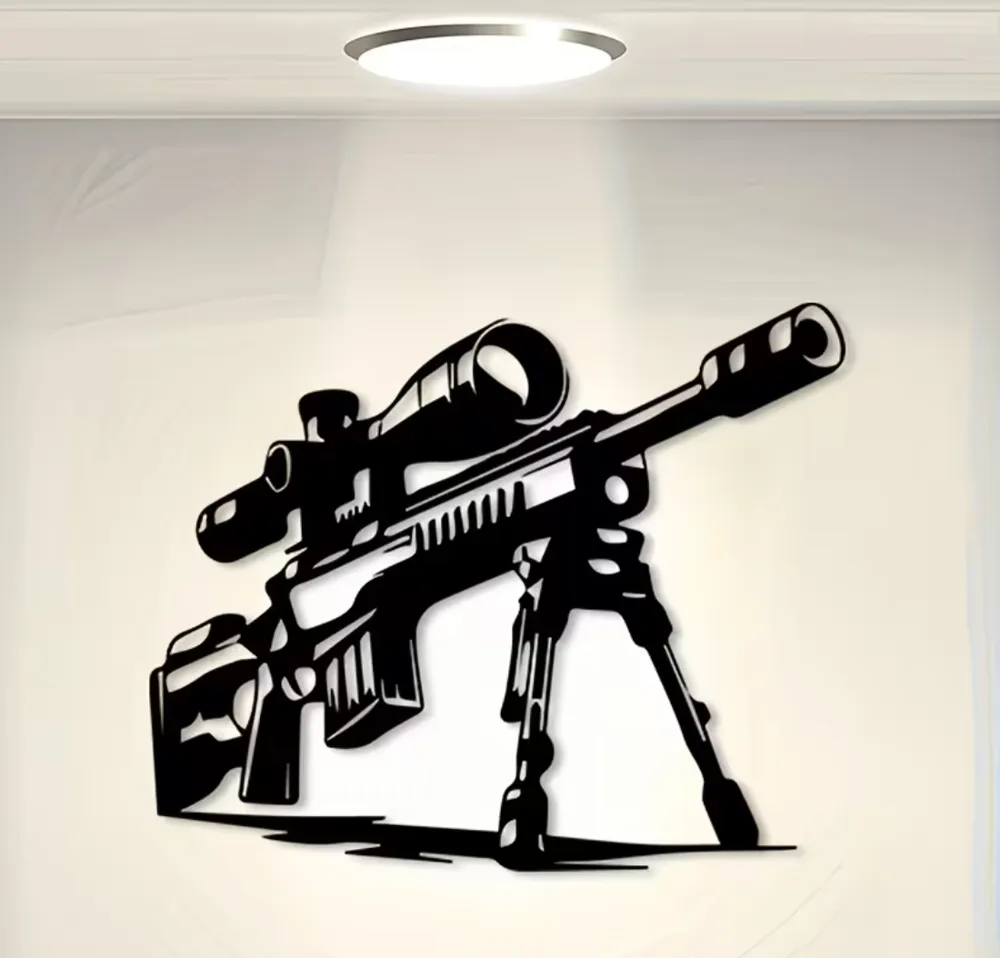 Sniper Rifle Wall Picture - Free 3D Print Model - MakerWorld