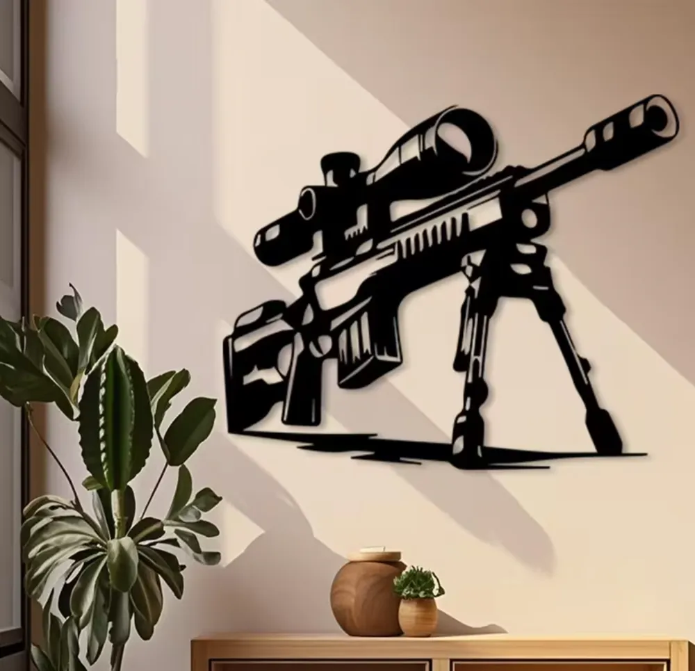 Sniper Rifle Wall Picture - Free 3D Print Model - MakerWorld
