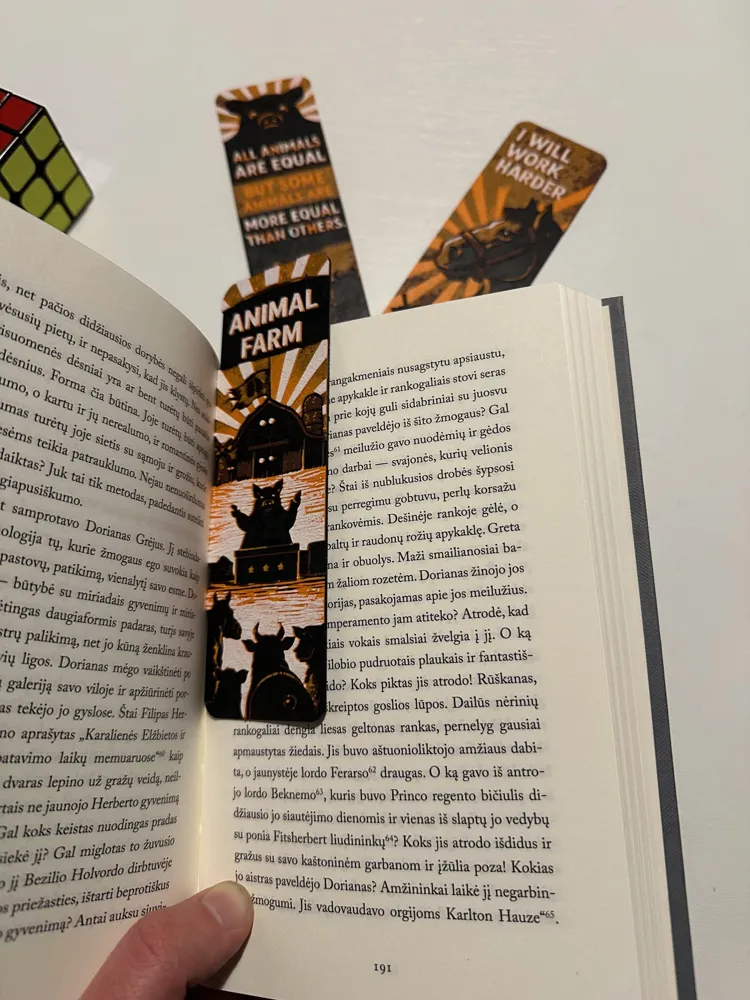 Animal Farm Bookmarks set (3 pcs) - Free 3D Print Model - MakerWorld