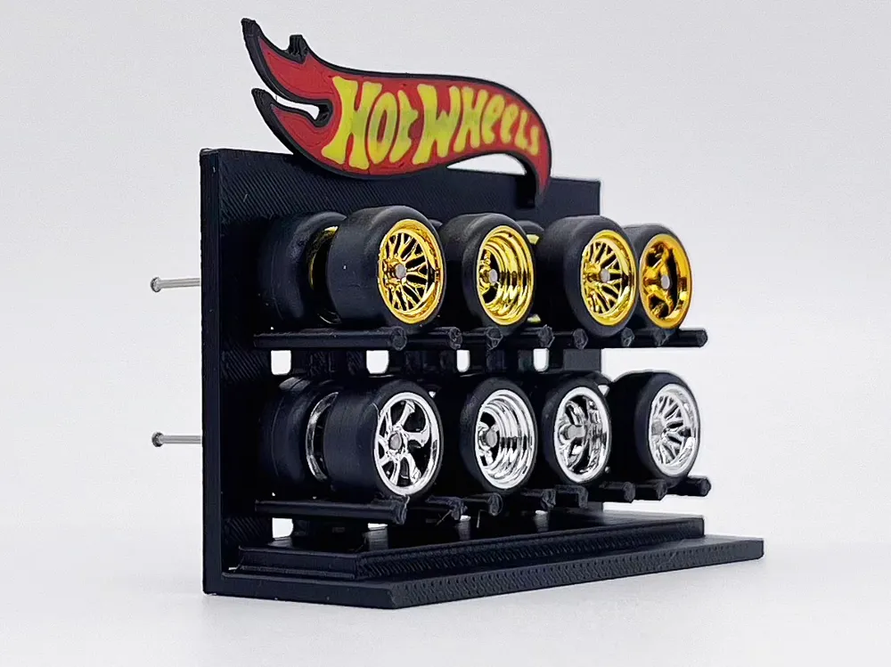 Hot Wheels 1：64 Wheels Display Stand - Free 3D Print Model - MakerWorld