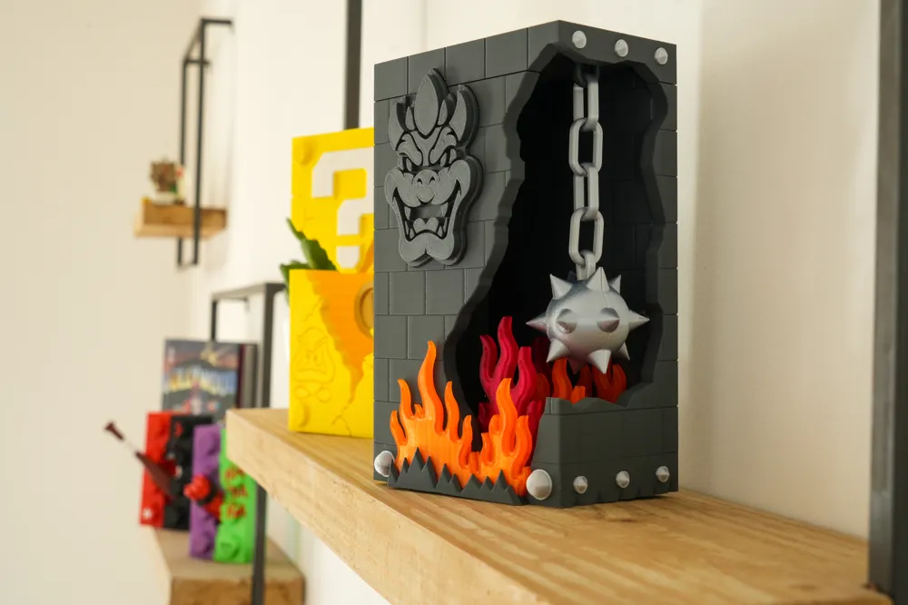 Broken Brick – Bowser Edition (NO AMS) - Free 3D Print Model - MakerWorld