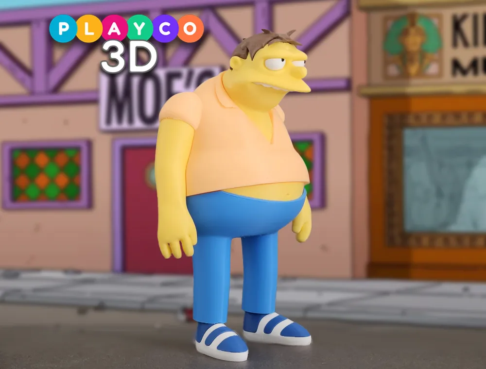 Barney from the Simpsons Multi-Part by Playco3D MakerWorld: Download ...