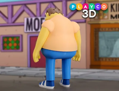 Barney from the Simpsons Multi-Part by Playco3D MakerWorld: Download ...