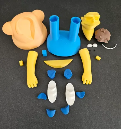 Barney from the Simpsons Multi-Part by Playco3D MakerWorld: Download ...