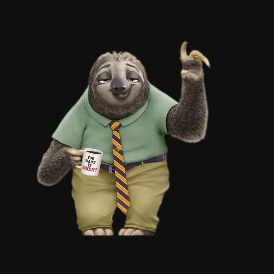 Zootopia Flash Sloth - Free 3D Print Model - MakerWorld