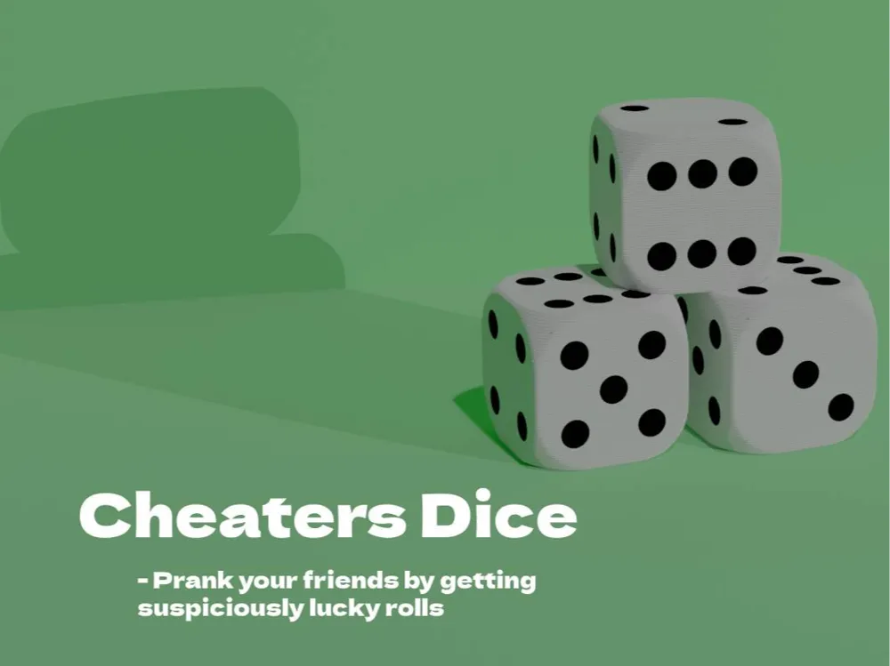 Cheaters Dice by tortoiseturtle - MakerWorld