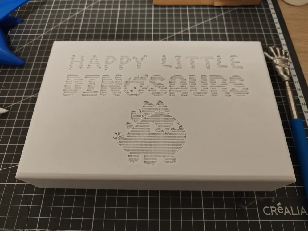 happy little dinosaurs insert cover - Free 3D Print Model - MakerWorld