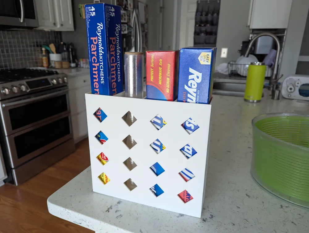 Kitchen Foil & Paper Inside Cabinet Holder by eidler - MakerWorld