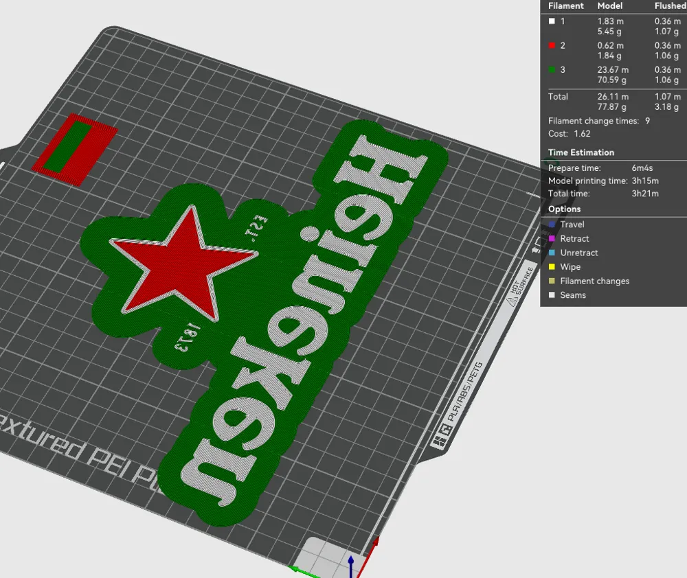 Heineken Lightbox LED Lamp by braga3dprint - MakerWorld