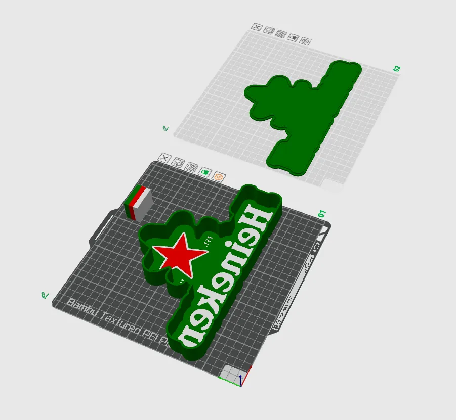 Luminária Heineken Lightbox LED - Modelo gratuito para impressão 3D ...