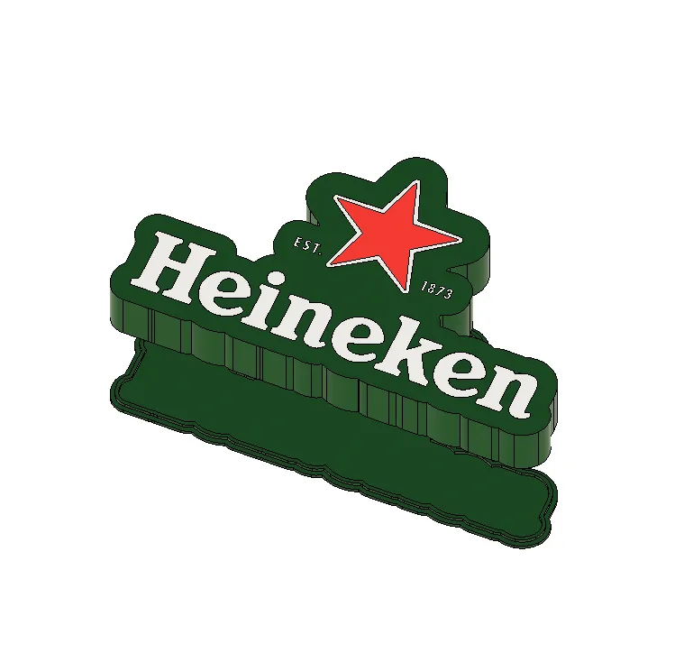 Heineken Lightbox LED Lamp by braga3dprint - MakerWorld