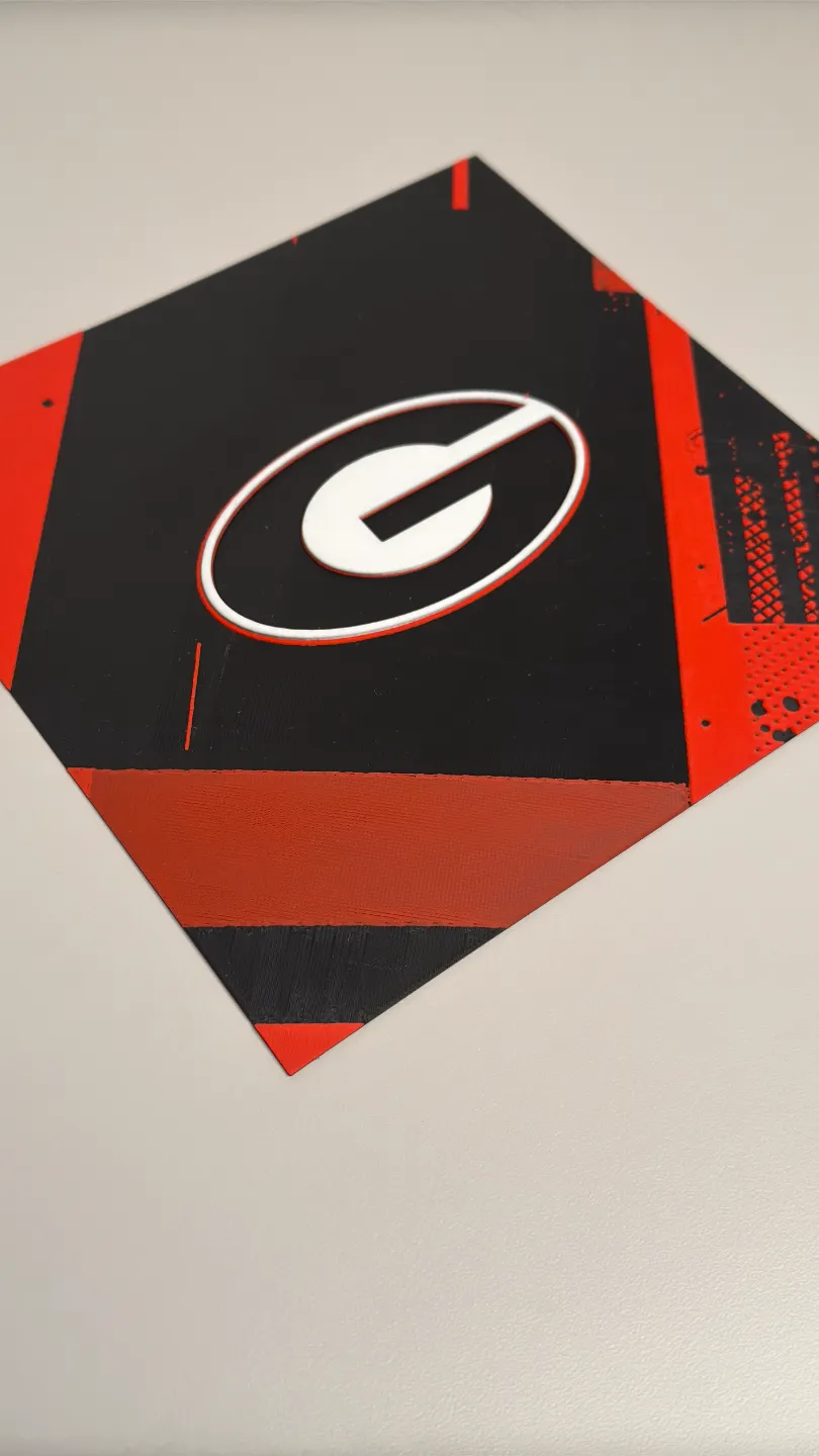 Georgia Bulldogs HueForge - Free 3D Print Model - MakerWorld