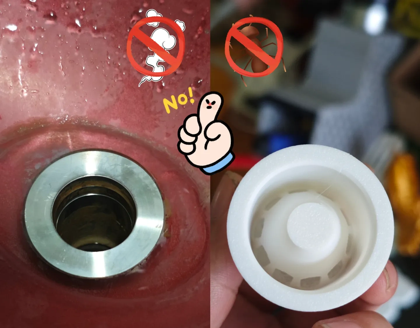 Insect and odor proof basin core by 夏至 - MakerWorld