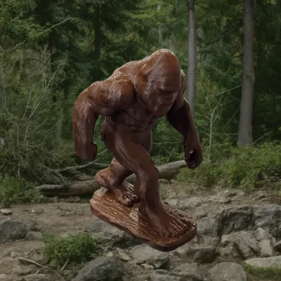 Tall Bigfoot Sasquatch Yeti Figurine Stride Pose by Florida Features ...