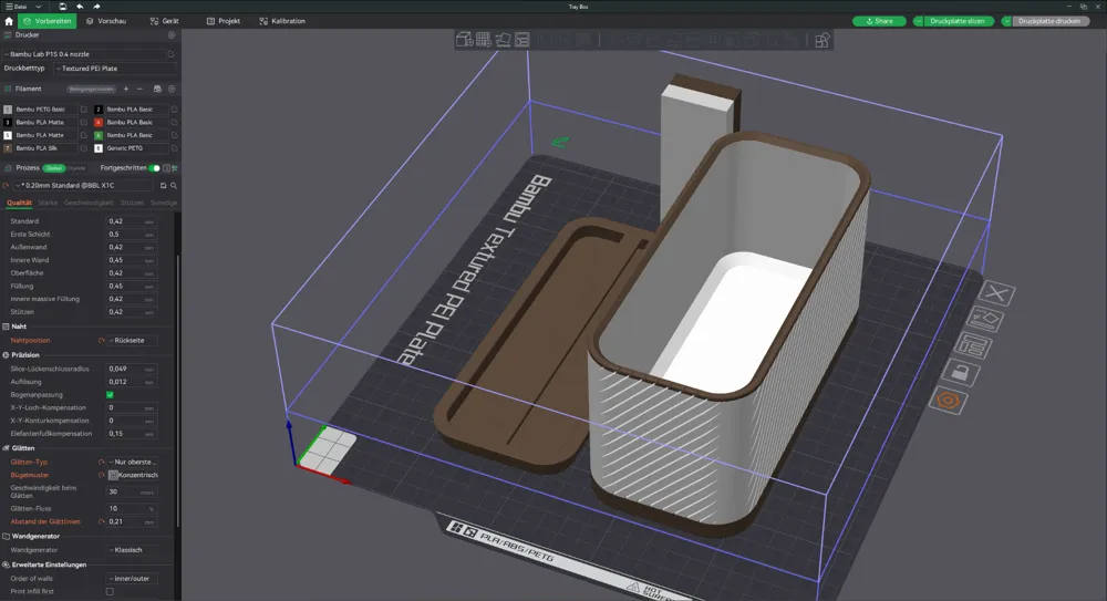 Tray Box with white Lid by 5hifty - MakerWorld