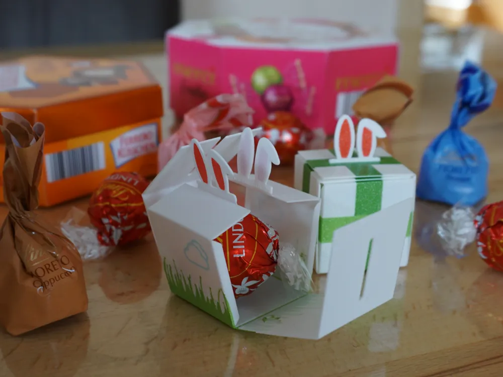 Cute Foldable Easter Present Box by How To Homemade - MakerWorld