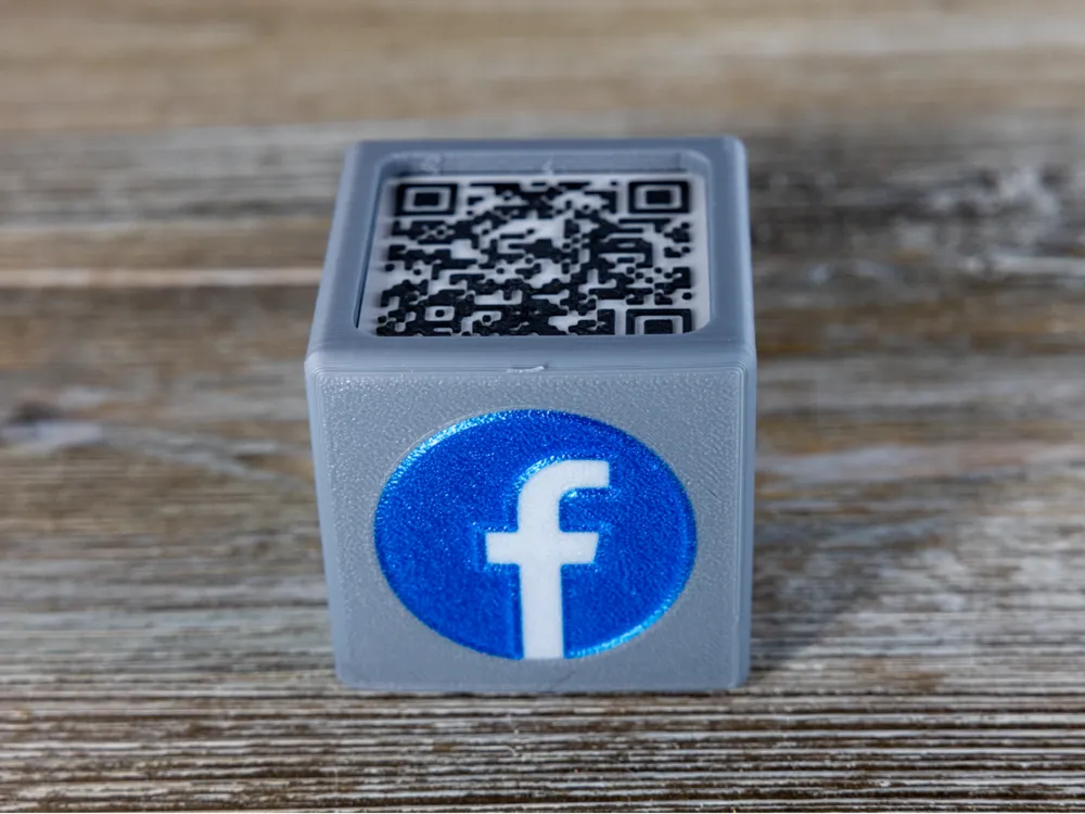 Facebook QR Code Block by dry3210 MakerWorld: Download Free 3D Models