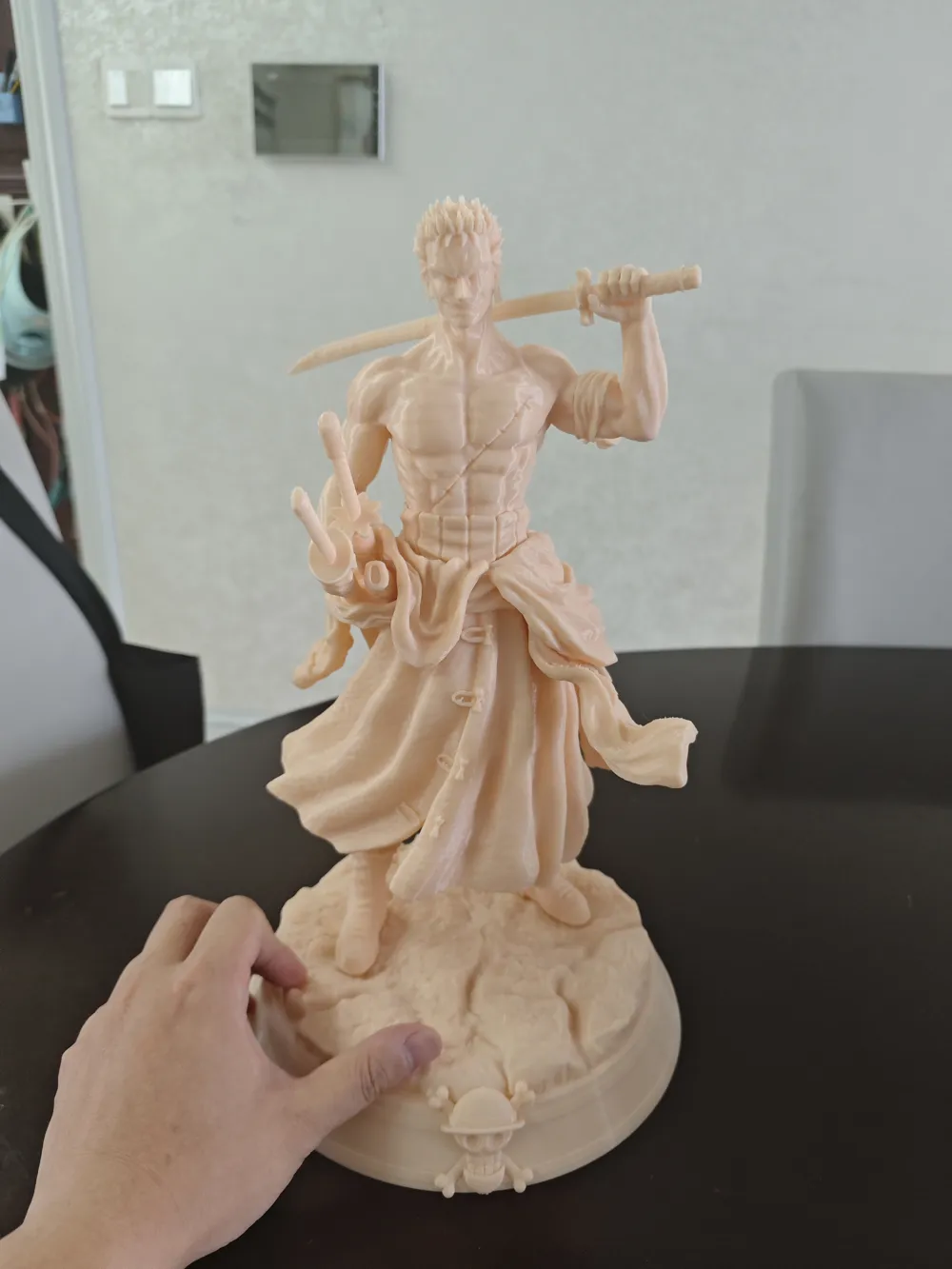 34cm One Piece Roronoa Zoro Figure with Scaled-Down Version, Optimized ...