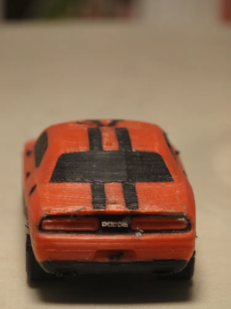 dodge challenger (print in place!) - Free 3D Print Model - MakerWorld