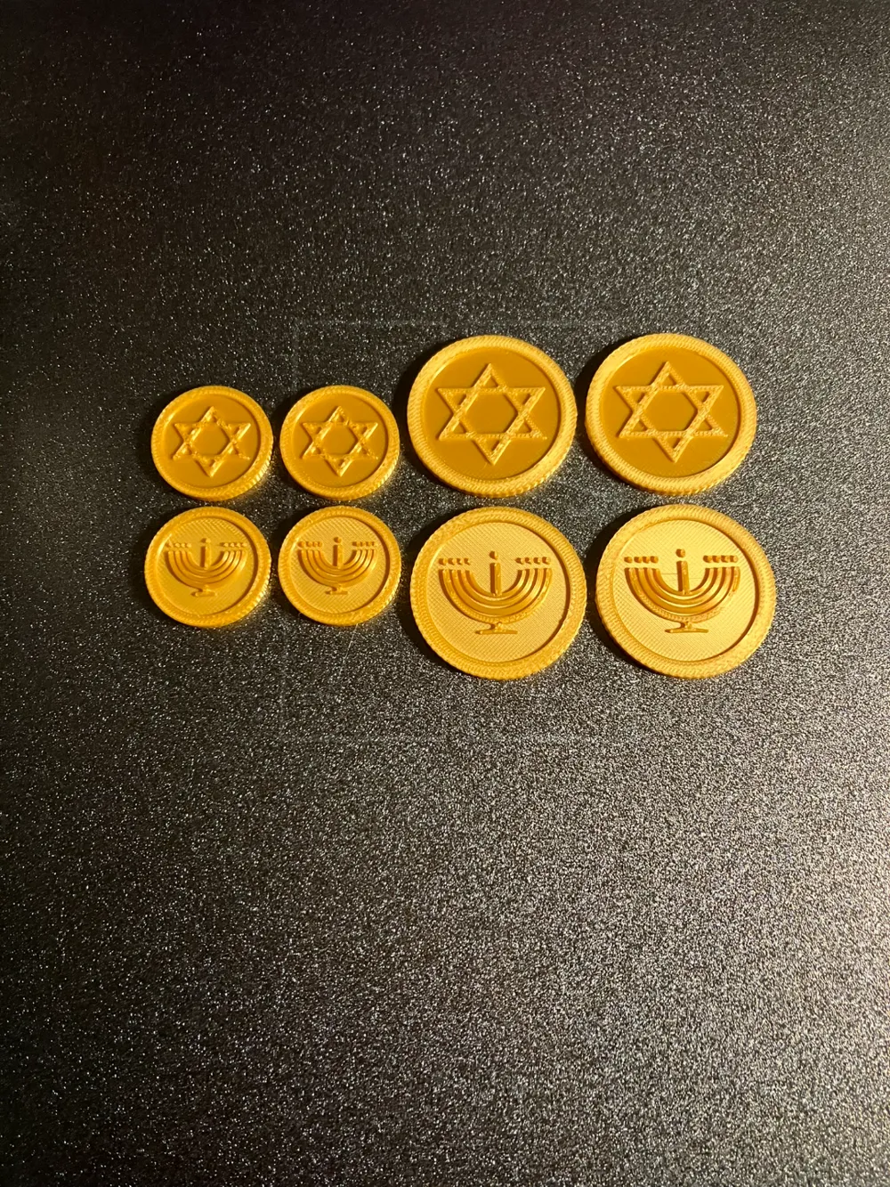Dreidel token, coins - Free 3D Print Model - MakerWorld