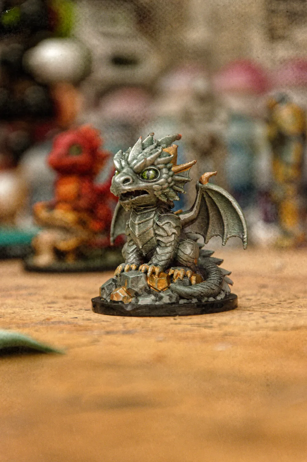 Baby Dragon chibi mini Fantasy Miniature for DnD - Free 3D Print Model ...