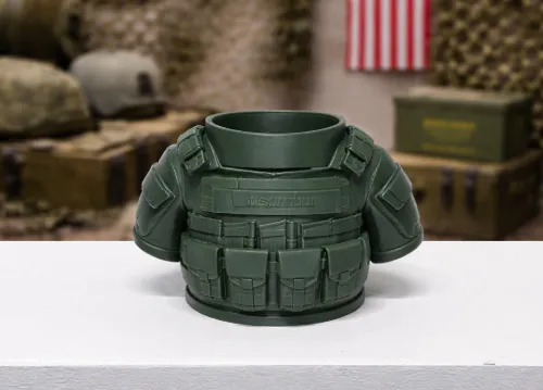 Green US Army Soldier Swat Tactical Vest Pen Brush - Free 3D Print ...