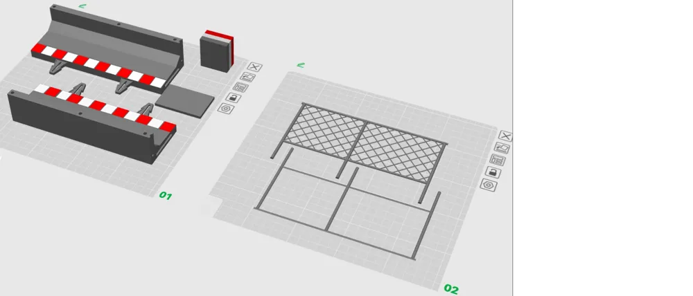 MURO PARA RECTAS SCALEXTRIC - INCLUIDO REDES by Joyce MakerWorld ...