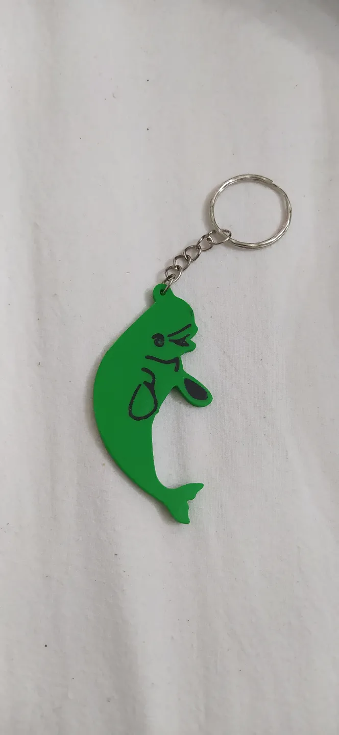 beluga keychain by 3Dprintsbar - MakerWorld